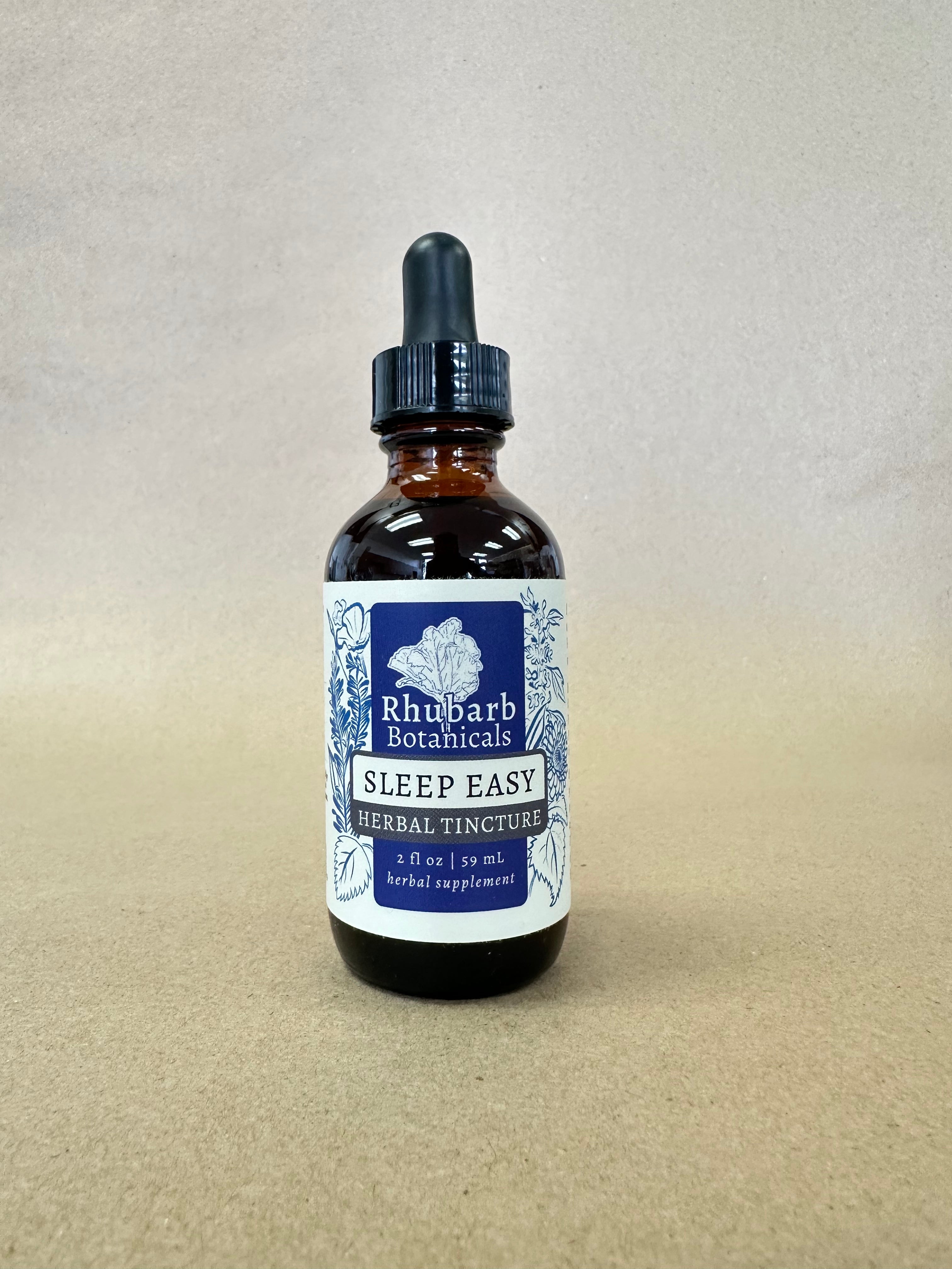 Sleep Easy Herbal Tincture – Rhubarb Botanicals